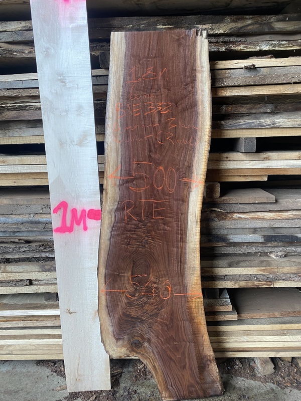 Walnut Kiln Dried Waney Edge Boards from Nelson Butler & Son Ltd ...